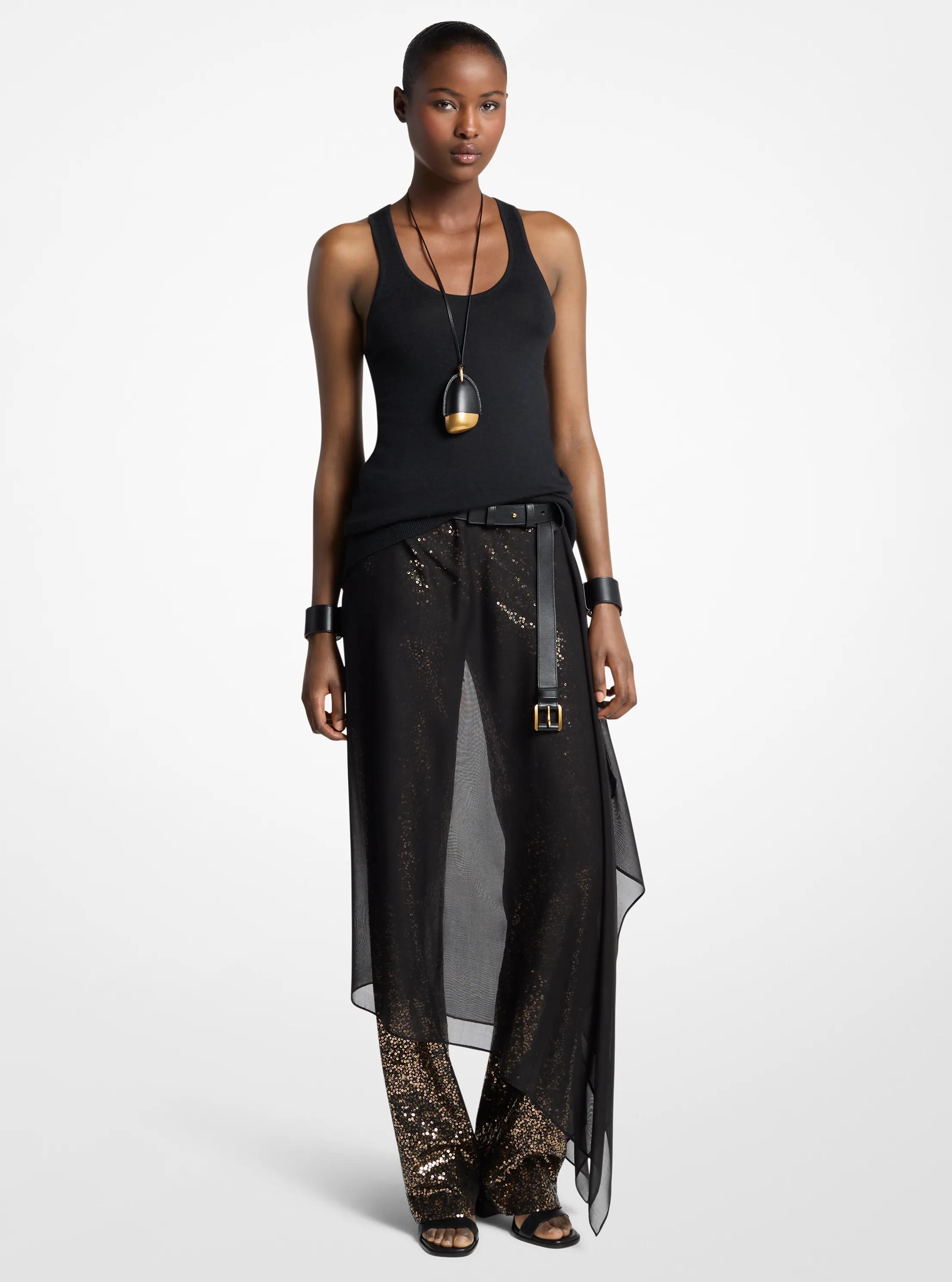 MICHAEL KORS Michael Kors Collection Wool Blend Tank Top