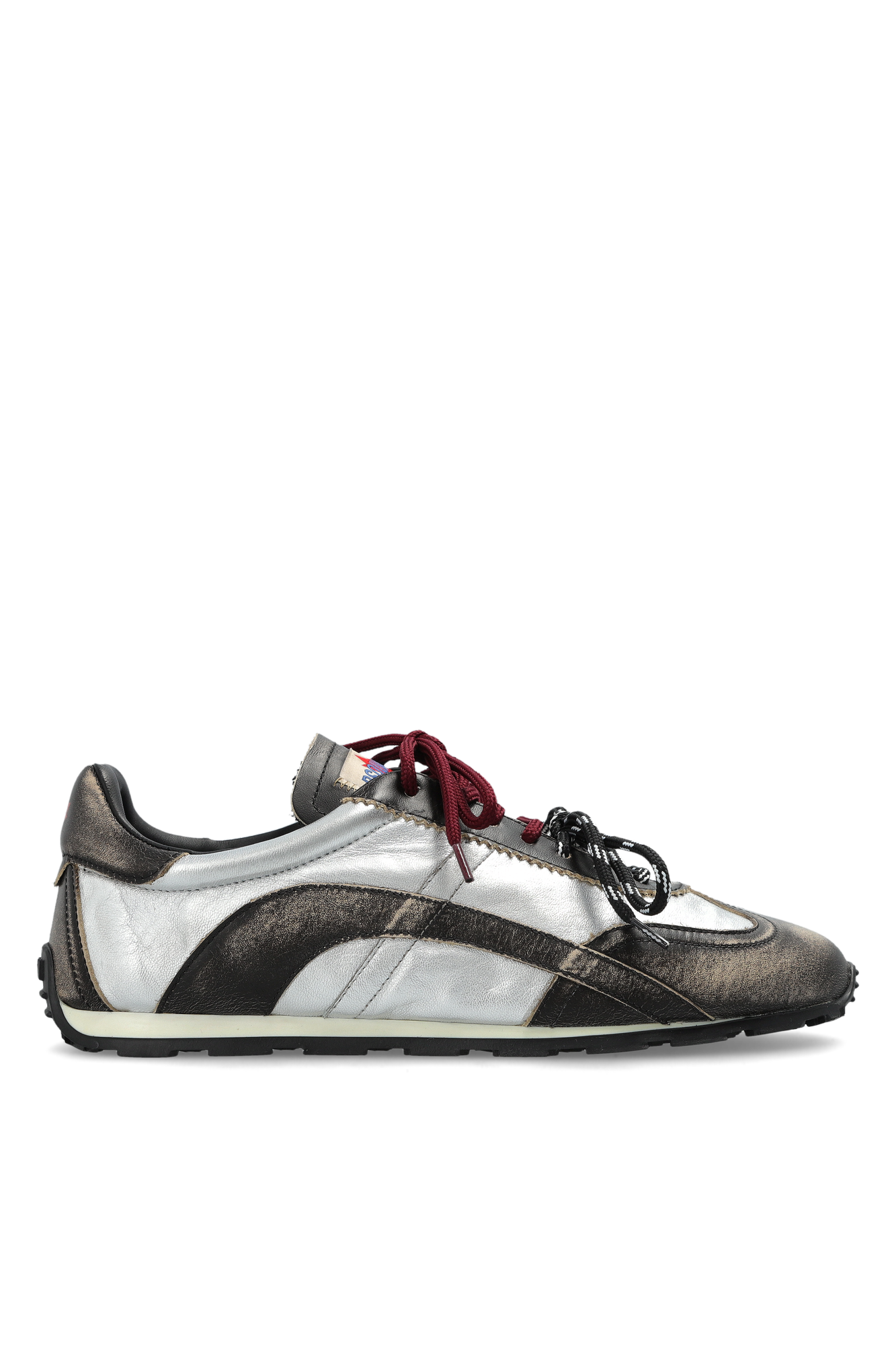 DSQUARED2 Dsquared2 "DC-642" Silver Metallic Low Top Sneakers