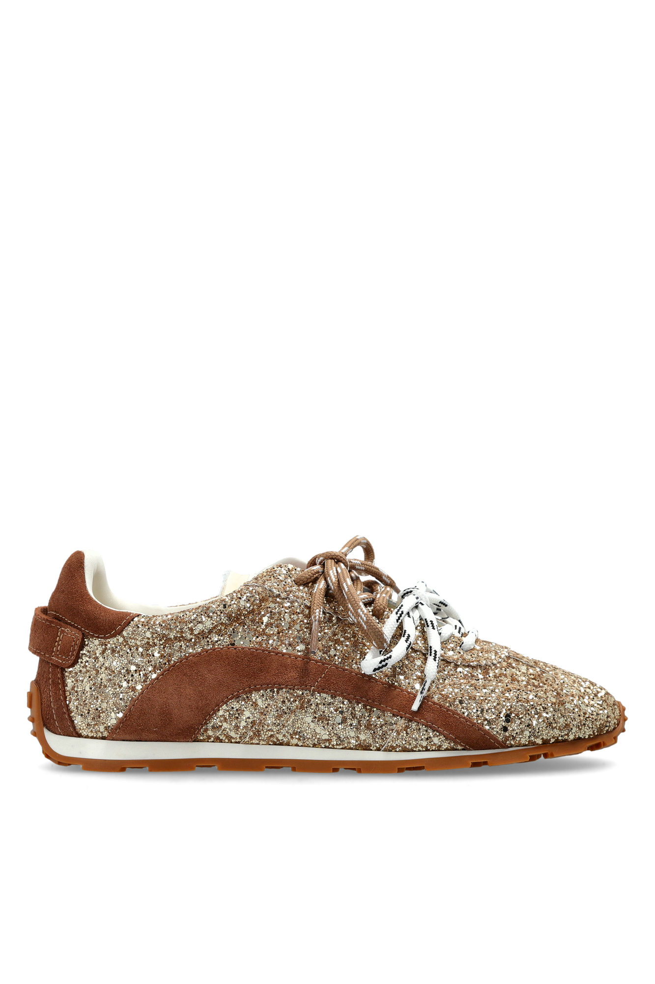 DSQUARED2 Dsquared2 Sequined Low Top Sneakers with Suede Accents
