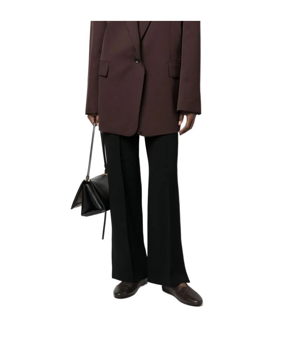 ALBERTO BIANI Alberto Biani Wide-Leg Trousers with Elasticated Waistband and Side Slits