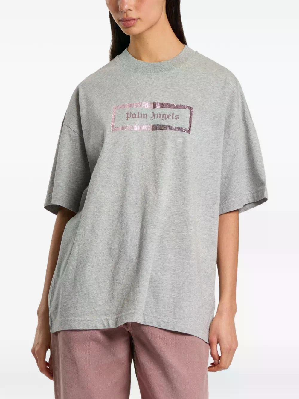PALM ANGELS Palm Angels Studded Logo T-Shirt