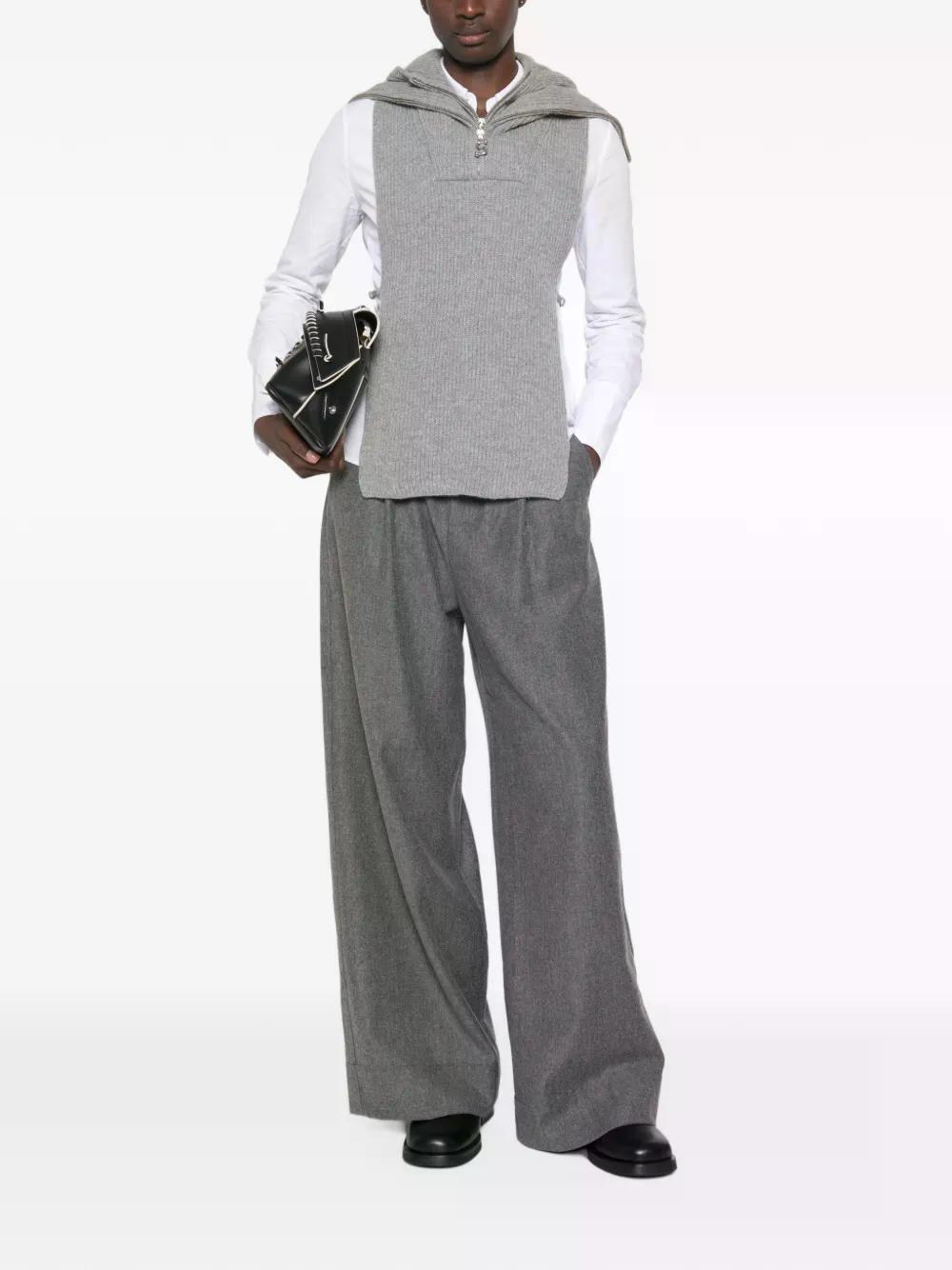 SPORTMAX Sportmax Ribbed Knit Hooded Vest