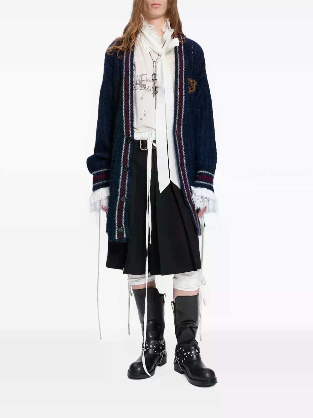ANN DEMEULEMEESTER graphic-print long-sleeve t-shirt
