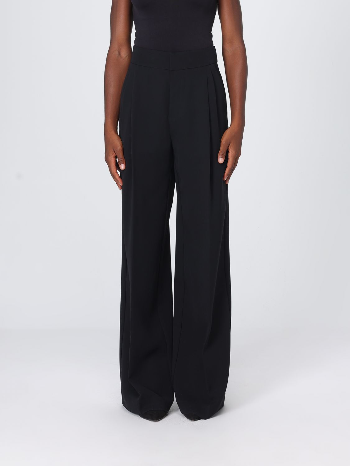 TWINSET Twinset High-Waisted Wide-Leg Crêpe Trousers