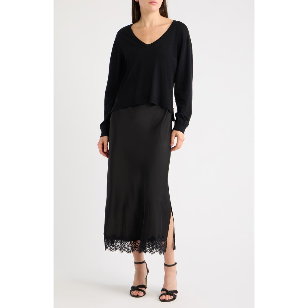 SAM EDELMAN Sam Edelman Mixed Media Maxi Dress