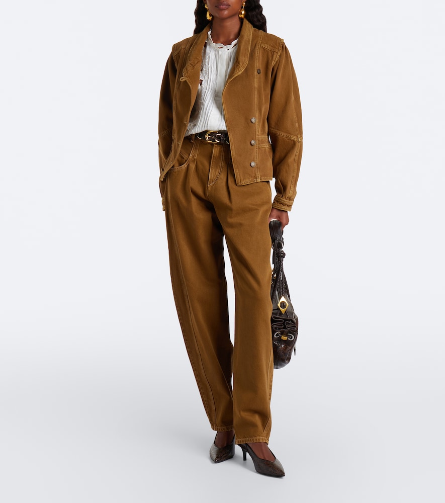 ISABEL MARANT ÉTOILE Isabel Marant Lisha Pleated Barrel-Leg Jeans