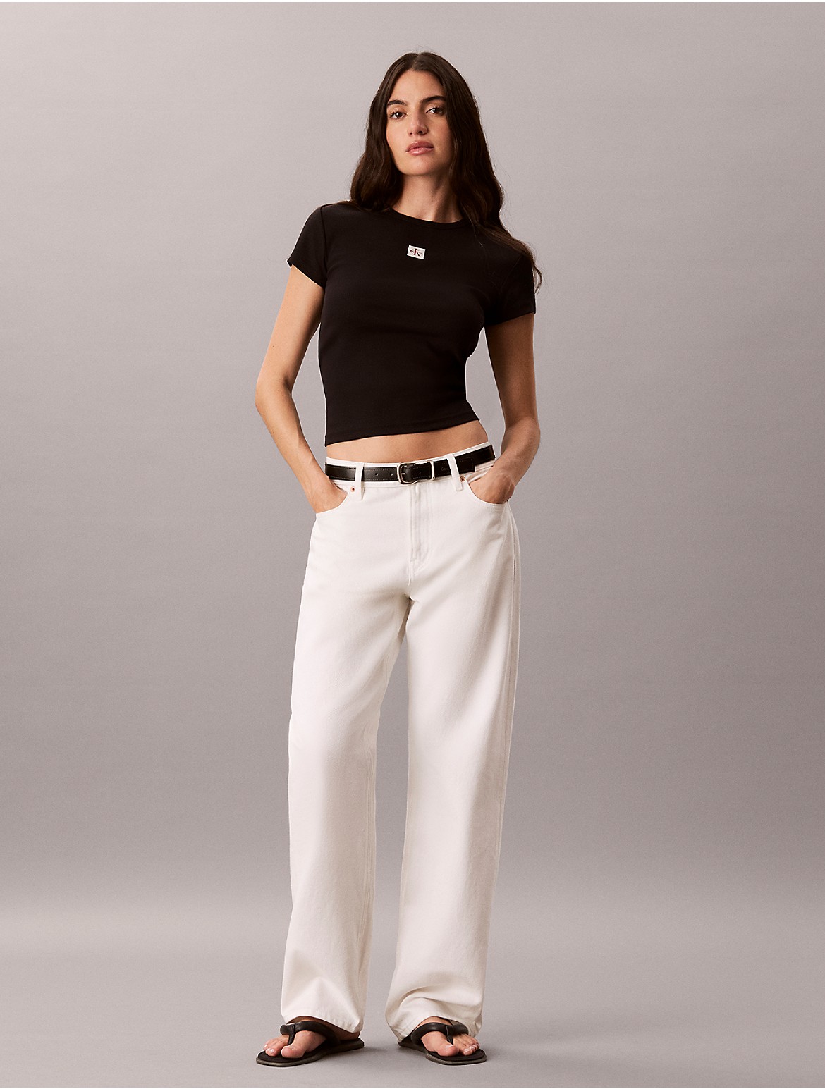 CALVIN KLEIN Calvin Klein Jeans Ribbed Crewneck T-Shirt