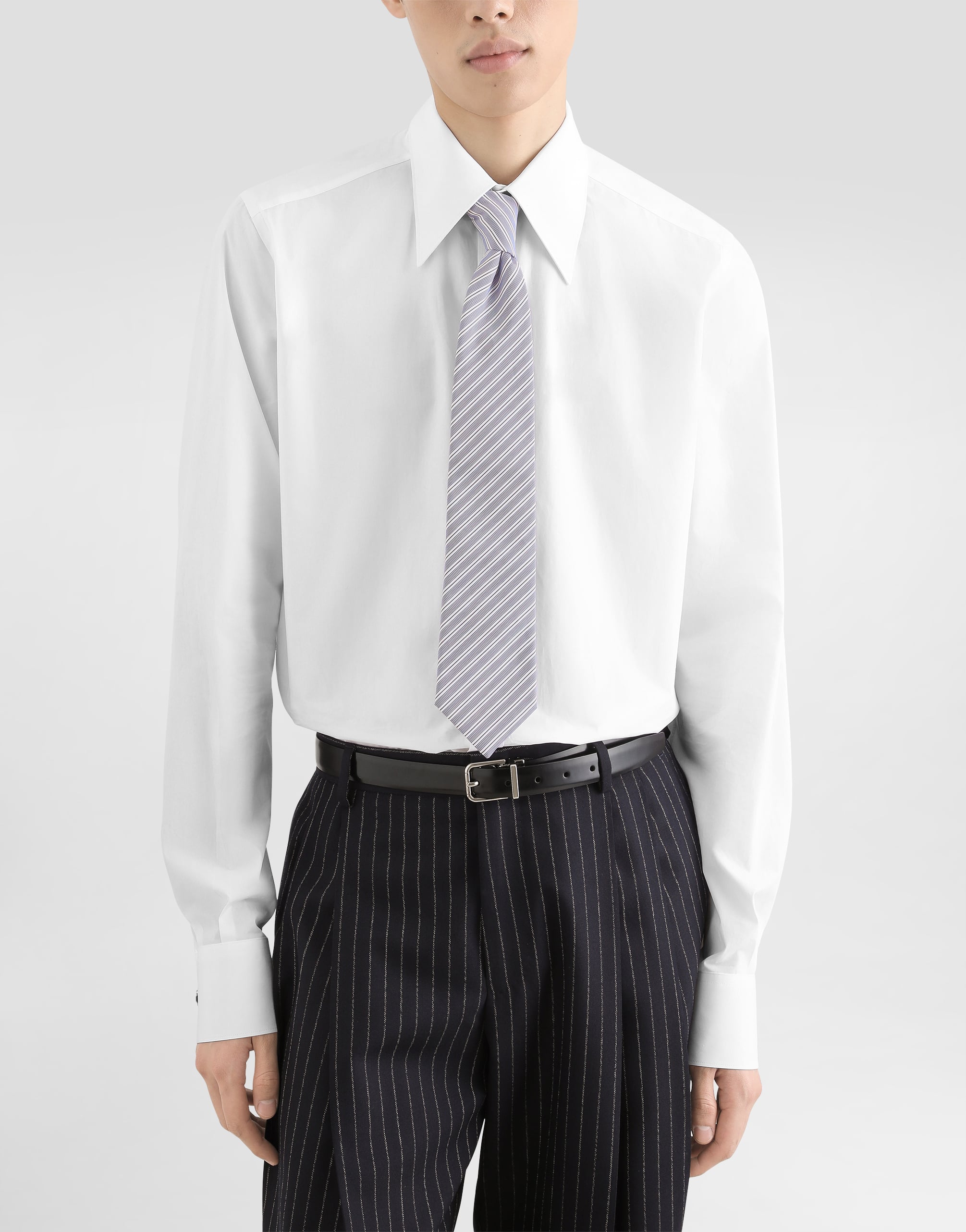 DOLCE & GABBANA Dolce & Gabbana Striped Poplin Neck Tie