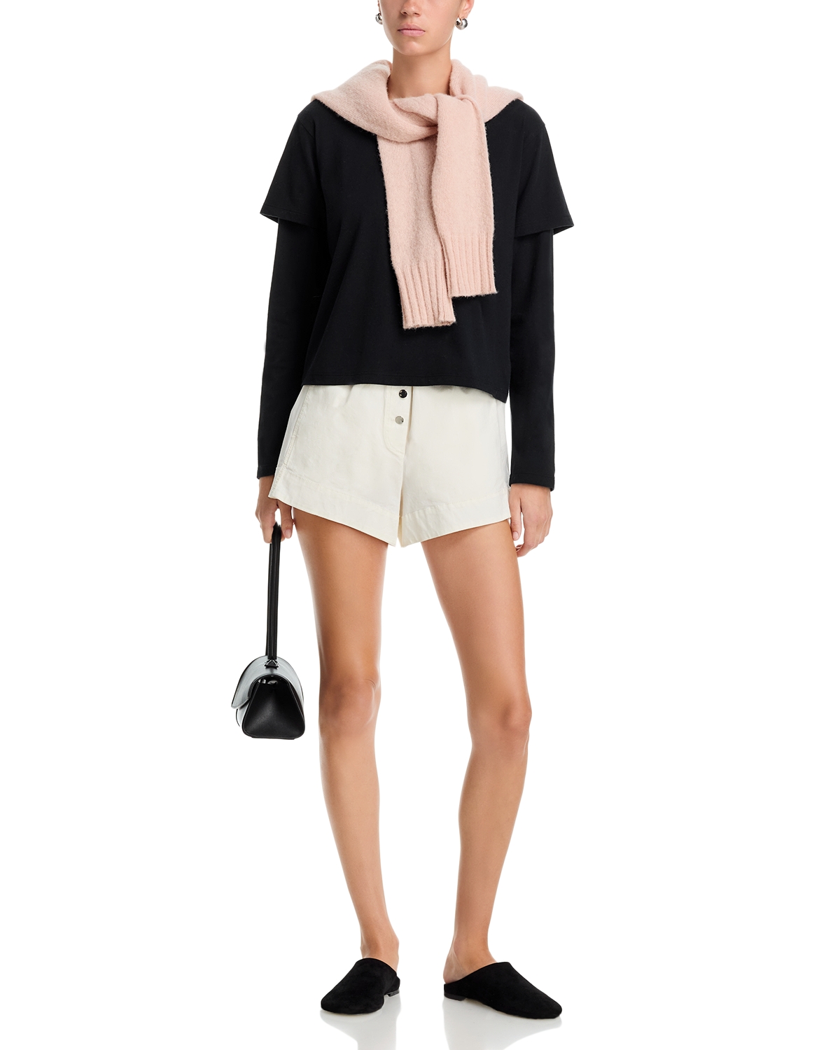 LESET Leset Margo Layered Long Sleeve Top