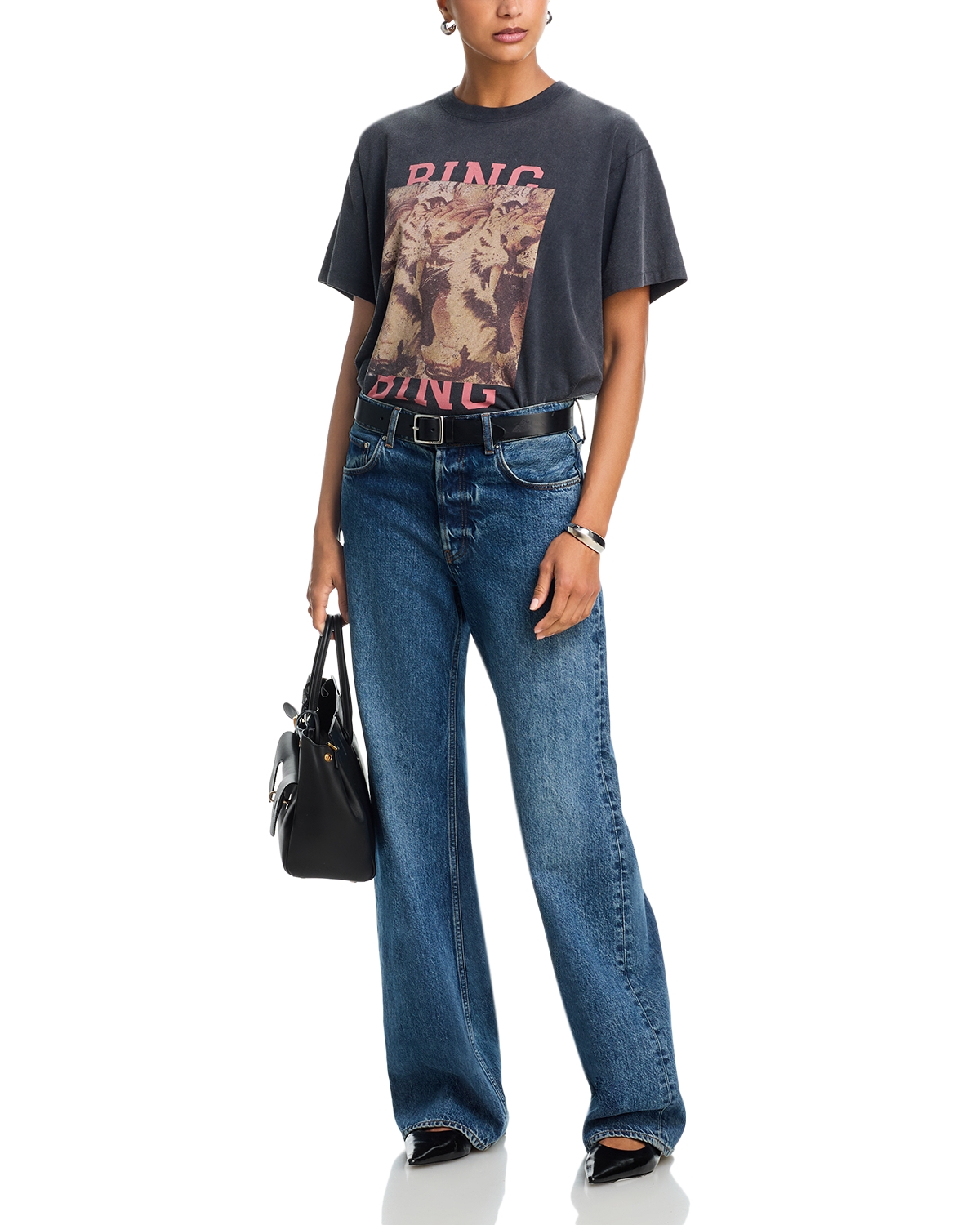 ANINE BING Anine Bing Cade Tiger Bing Graphic Cotton Tee