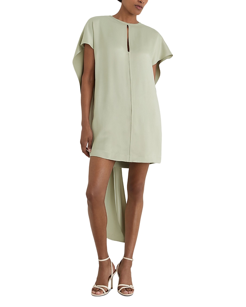REISS Reiss Alice Satin Cape Mini Dress