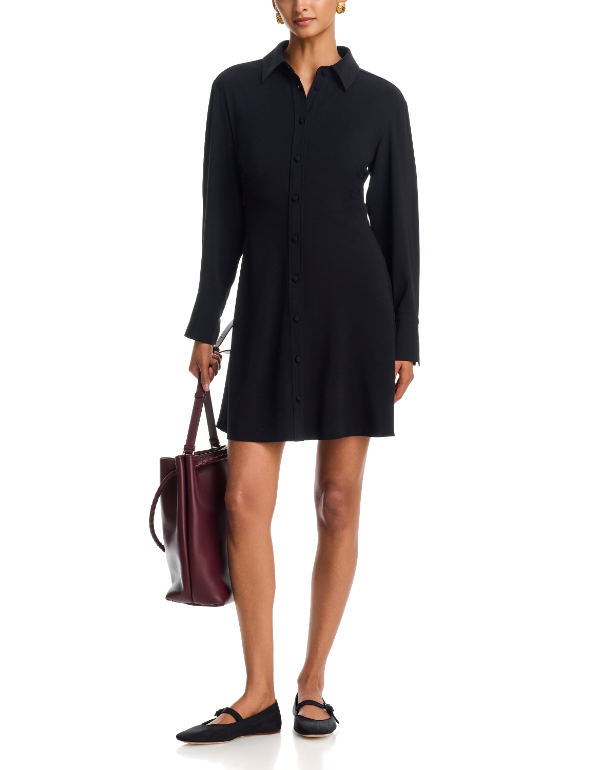 VERONICA BEARD Veronica Beard Shiloh Collared Long Sleeve Mini Dress