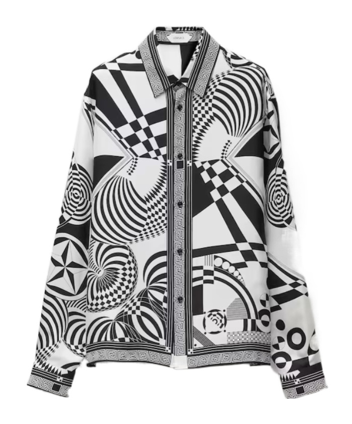 VERSACE Versace Pattern-Printed Long-Sleeved Shirt