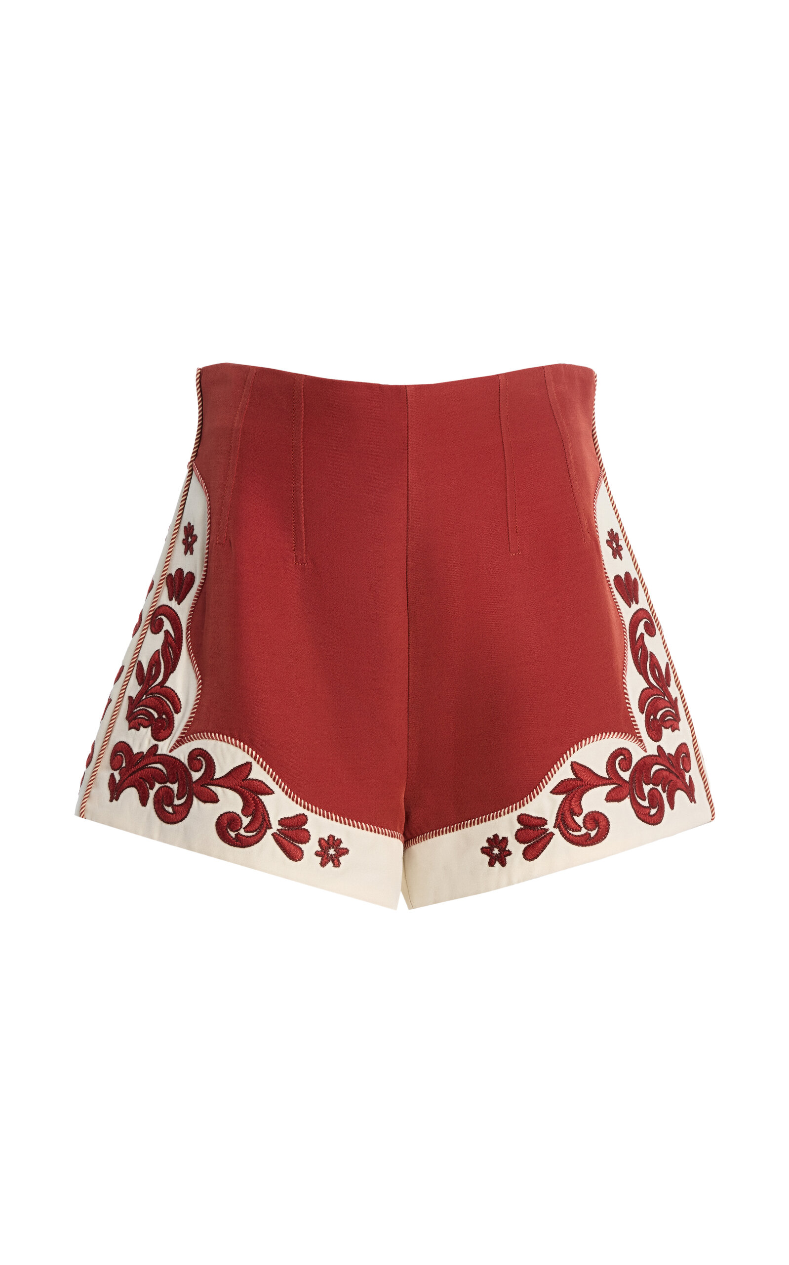 ALEMAIS Alemais Embroidered Wool-Blend Shirt
