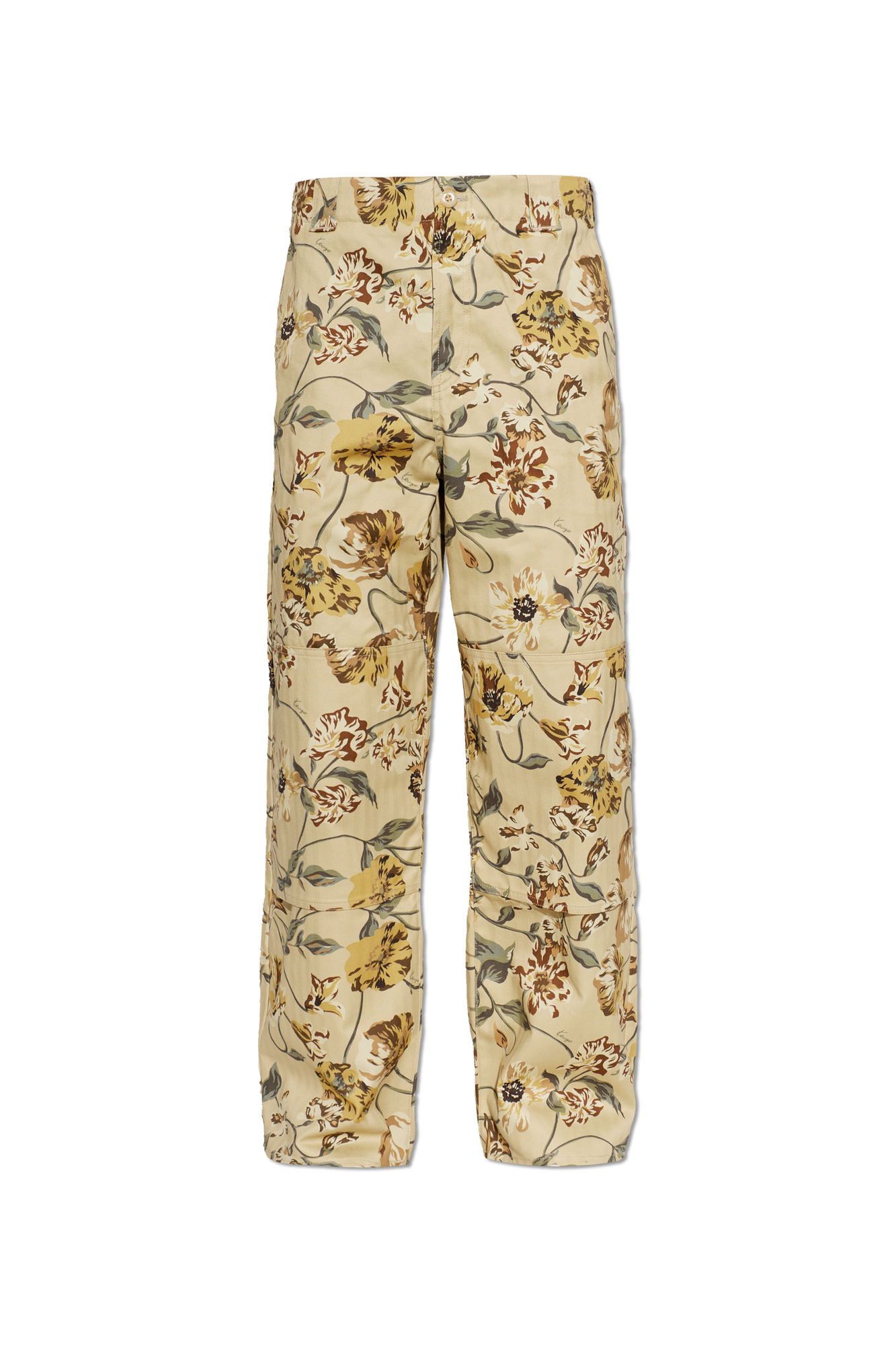KENZO Kenzo Floral Print Straight Leg Trousers