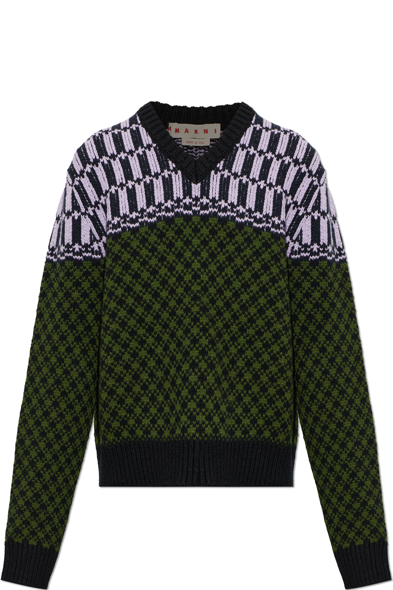 SACAI two-tone puffer jacket