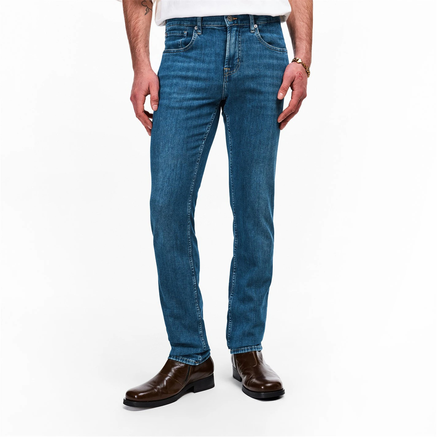 7 FOR ALL MANKIND 7 For All Mankind Faded Detail Jeans