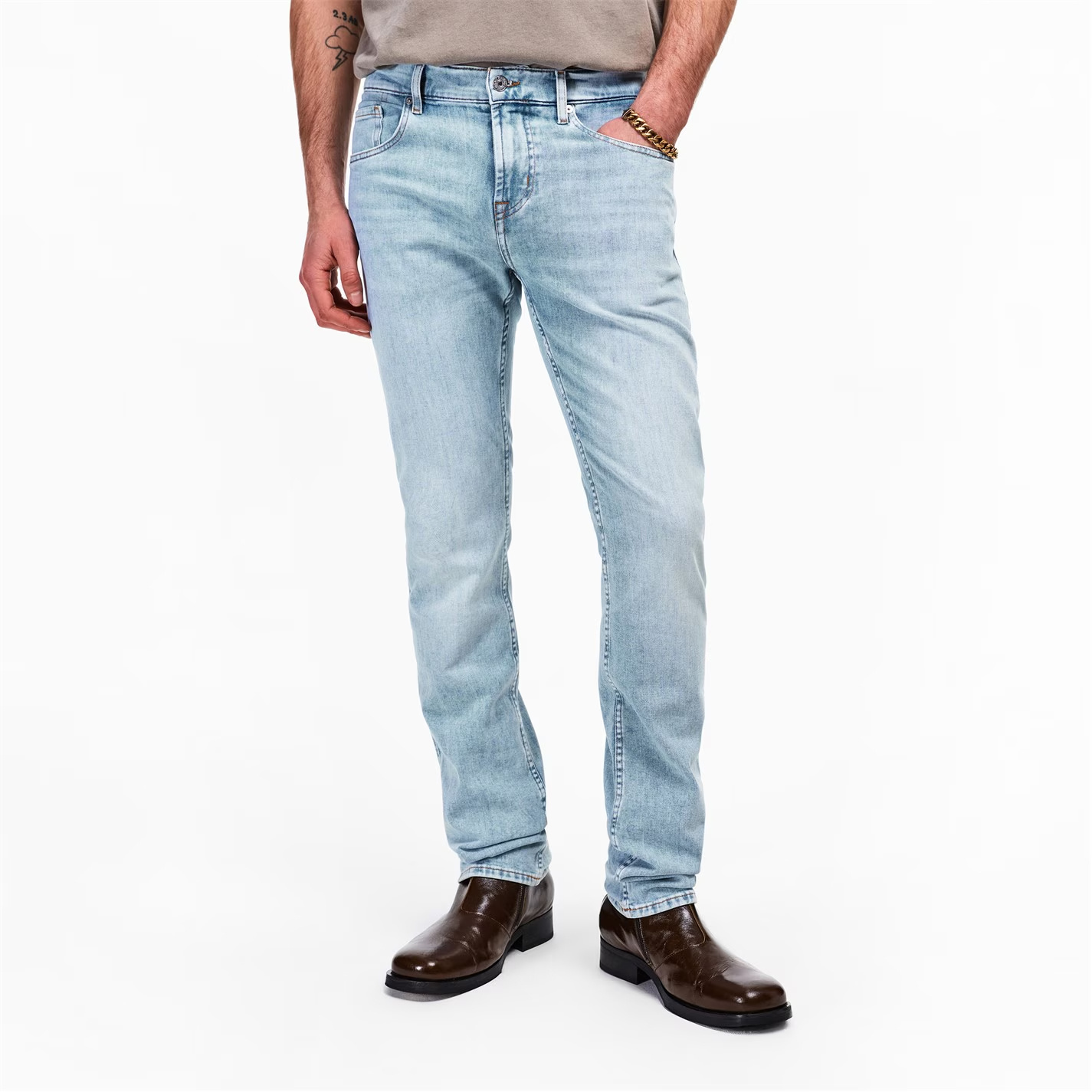 7 FOR ALL MANKIND 7 For All Mankind Faded Detail Jeans