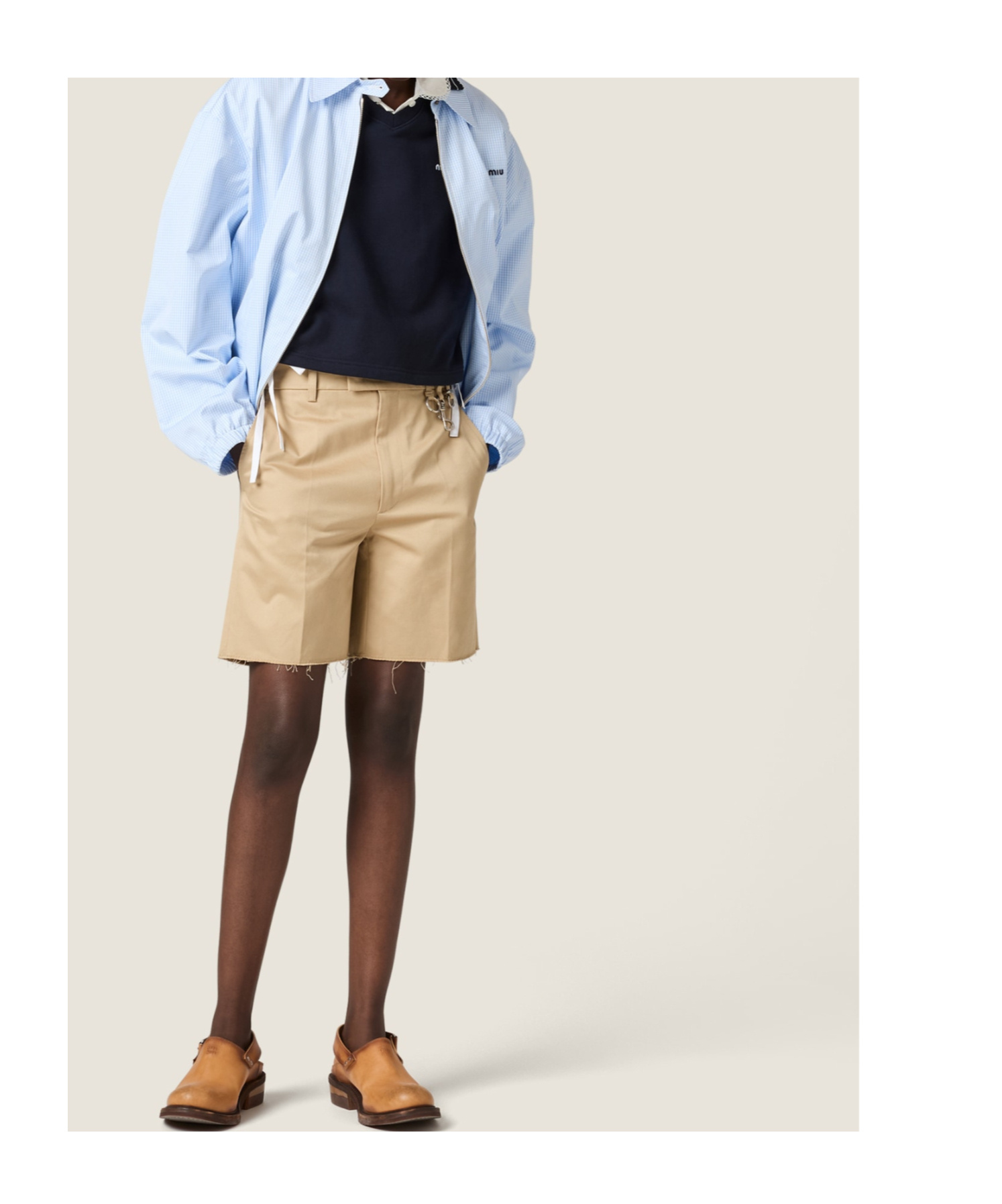 MIU MIU Miu Miu Pressed-Crease Shorts