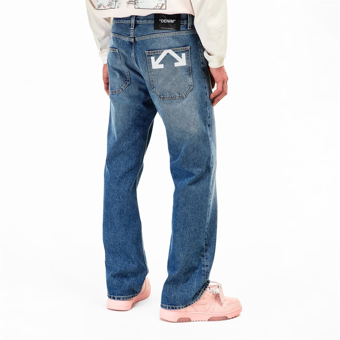 OFF-WHITE Off-White Half Arrow Straight Leg Jeans