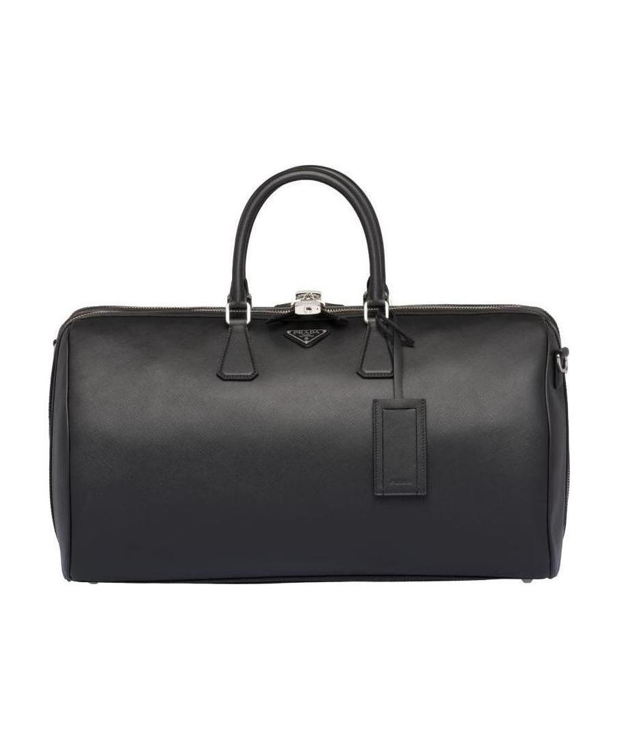 PRADA Prada Saffiano Leather Travel Bag