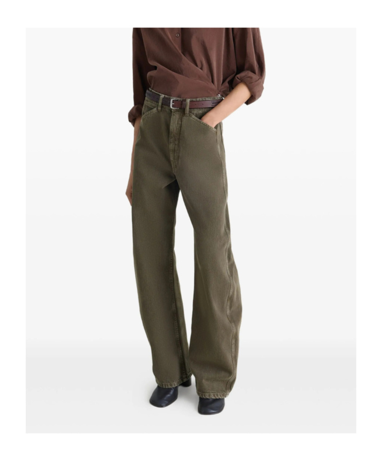 LEMAIRE Lemaire High Waisted Curved Leg Trousers