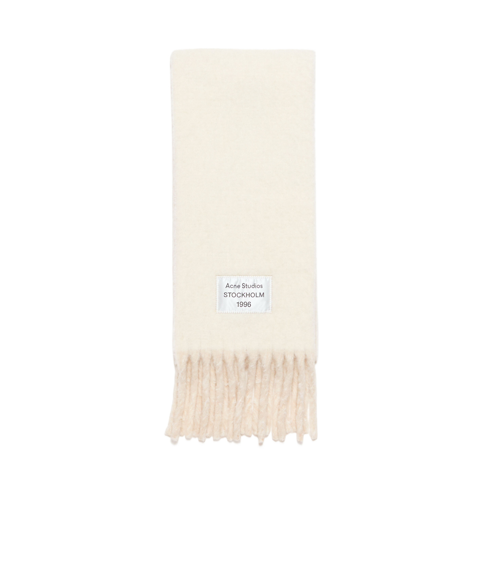 ACNE STUDIOS Acne Studios Logo Patch Fringed Scarf