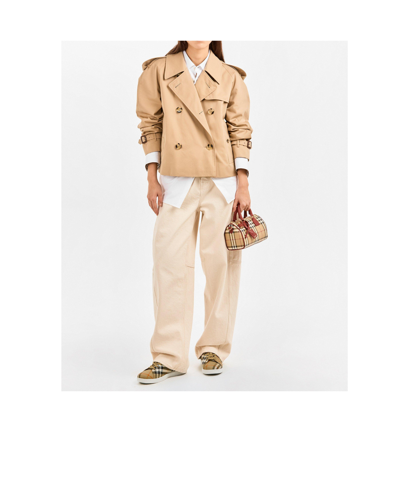 BURBERRY Burberry Checked Low-Top Sneakers
