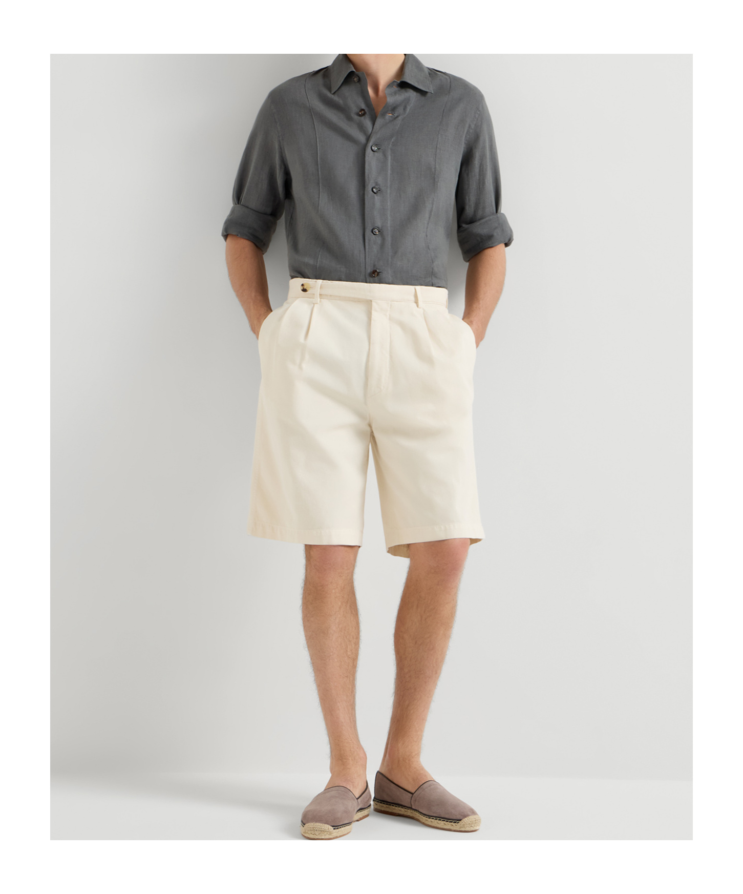 BRUNELLO CUCINELLI Brunello Cucinelli Pleated Waistband Shorts