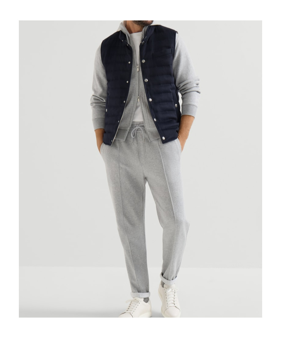 BRUNELLO CUCINELLI Brunello Cucinelli Lightweight Cashmere Flannel Down Vest