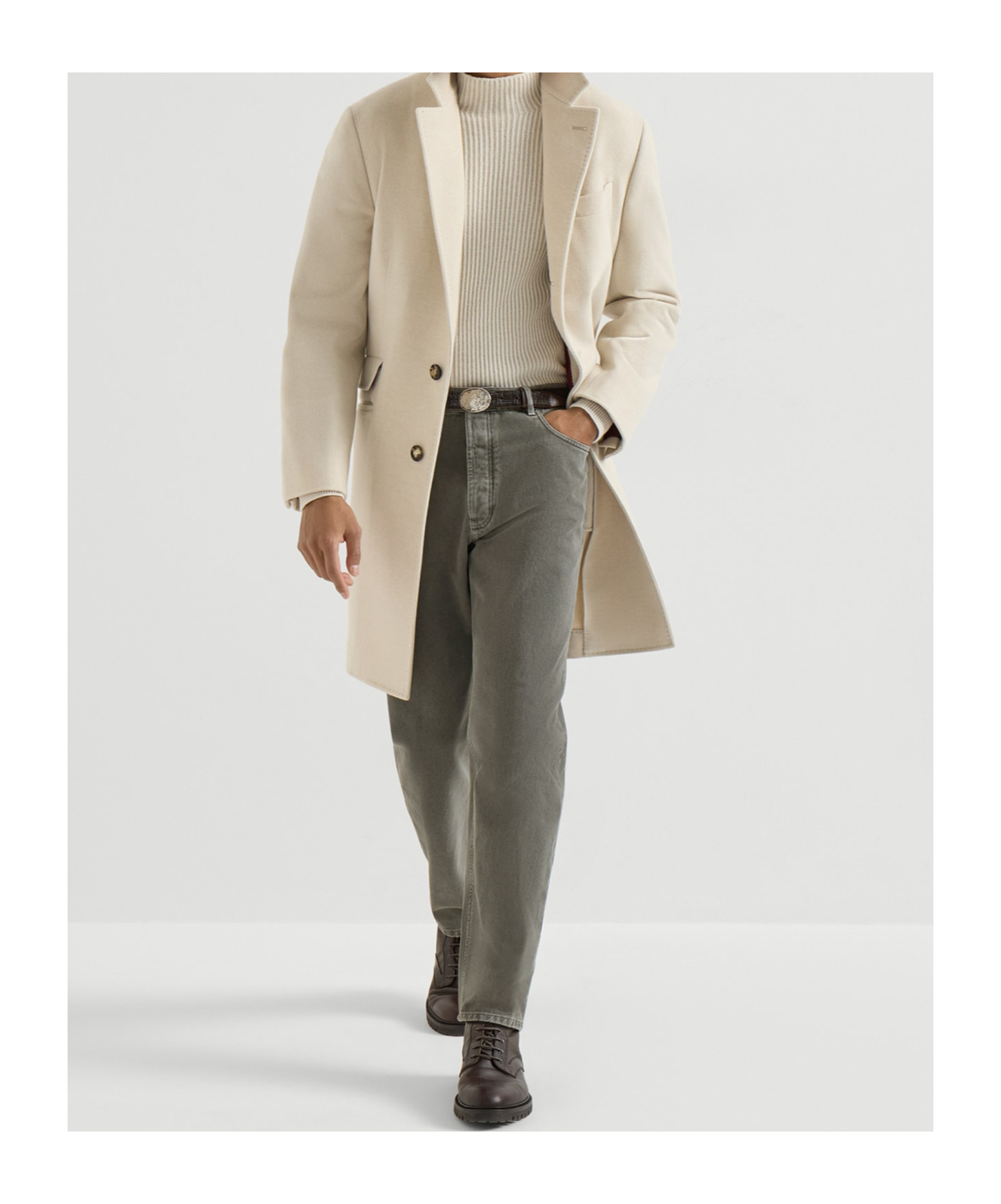 BRUNELLO CUCINELLI Brunello Cucinelli Garment-Dyed Iconic Fit Five-Pocket Trousers