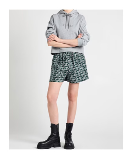 BURBERRY Burberry Printed High Waisted Shorts