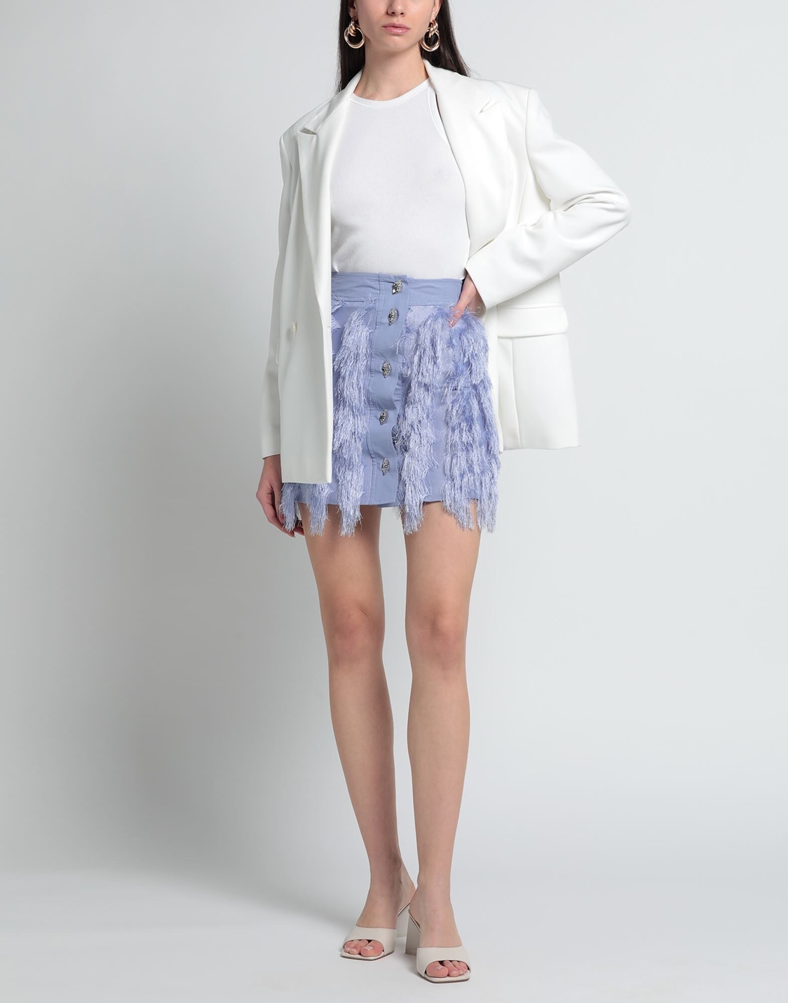 GANNI Ganni Midi Skirt with Tassels