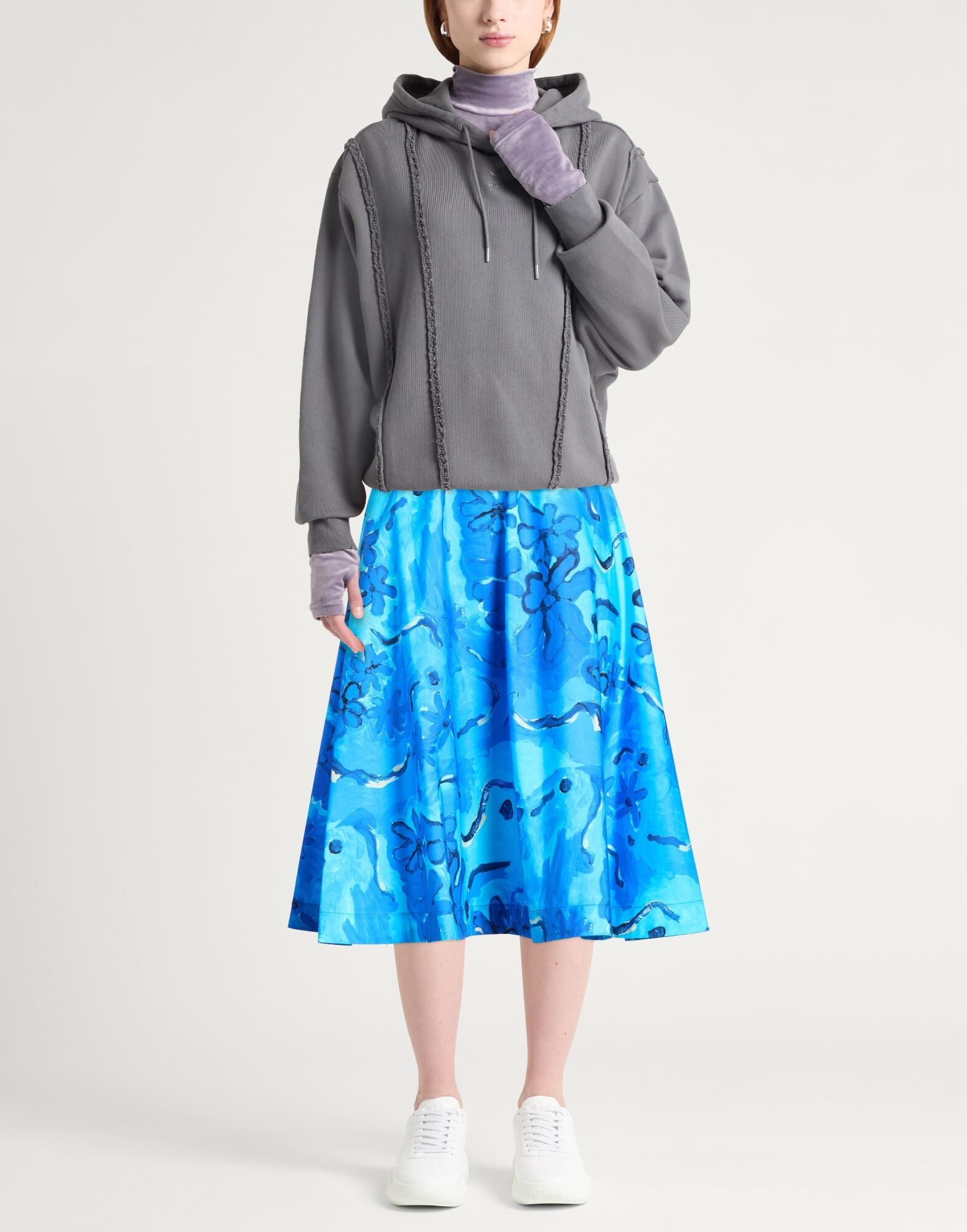 MARNI Marni Flared Skirt with Floral Print