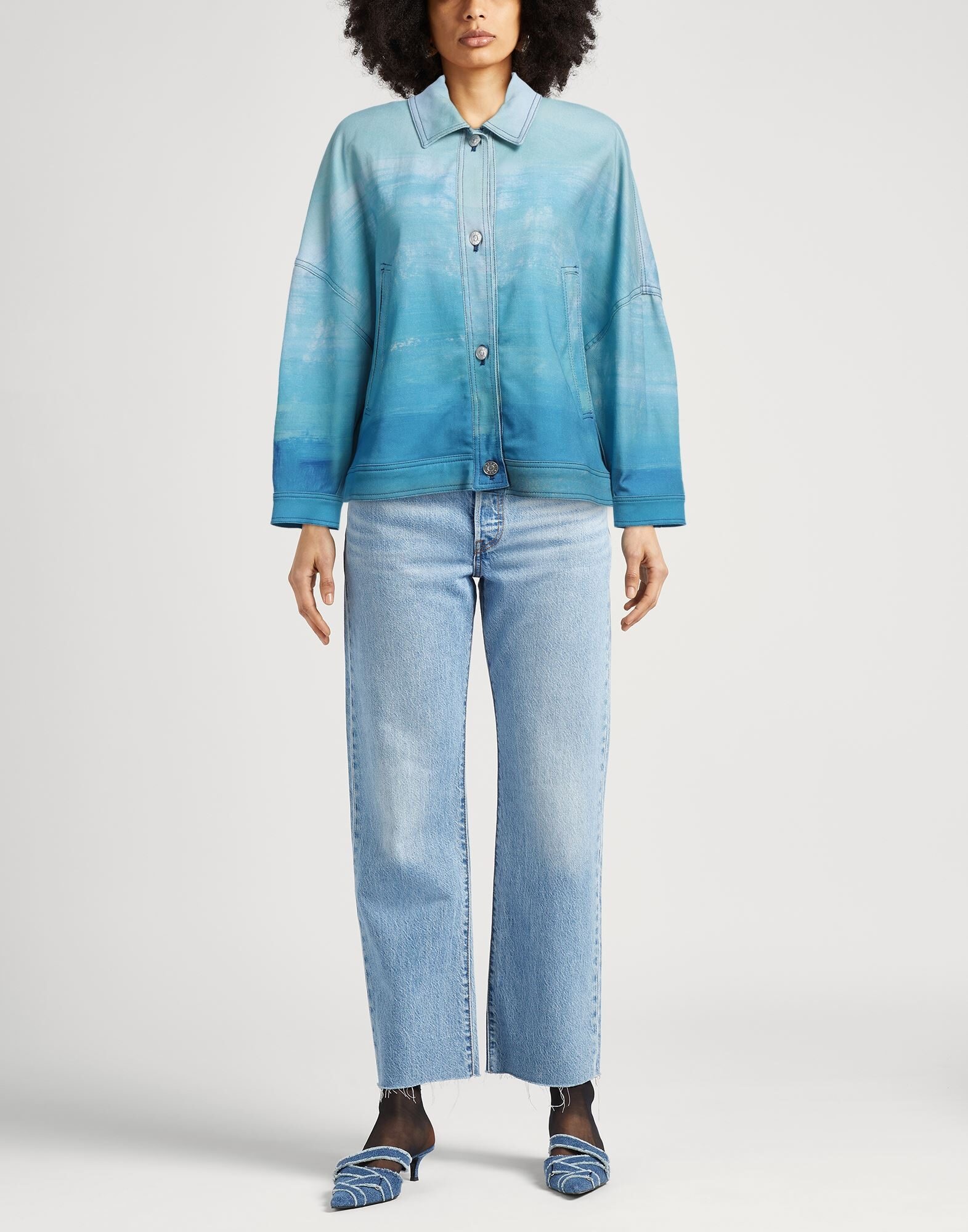 MARNI Marni Tie-Dye Denim Jacket