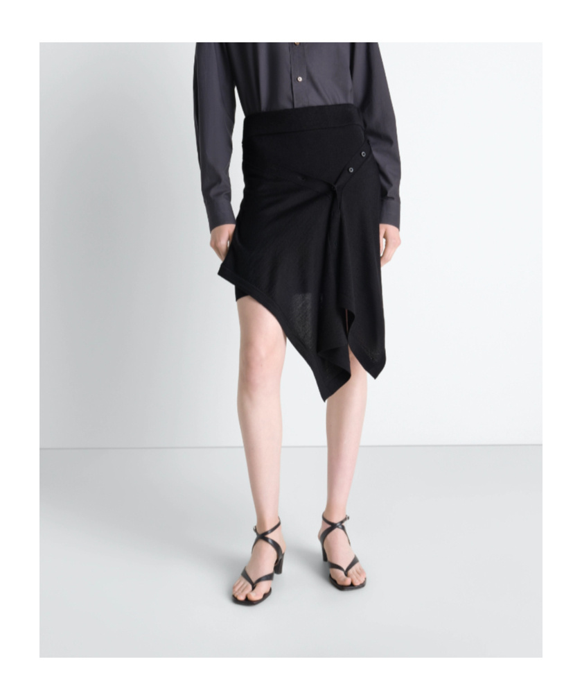 LEMAIRE Lemaire Buttoned Merino Wool Skirt