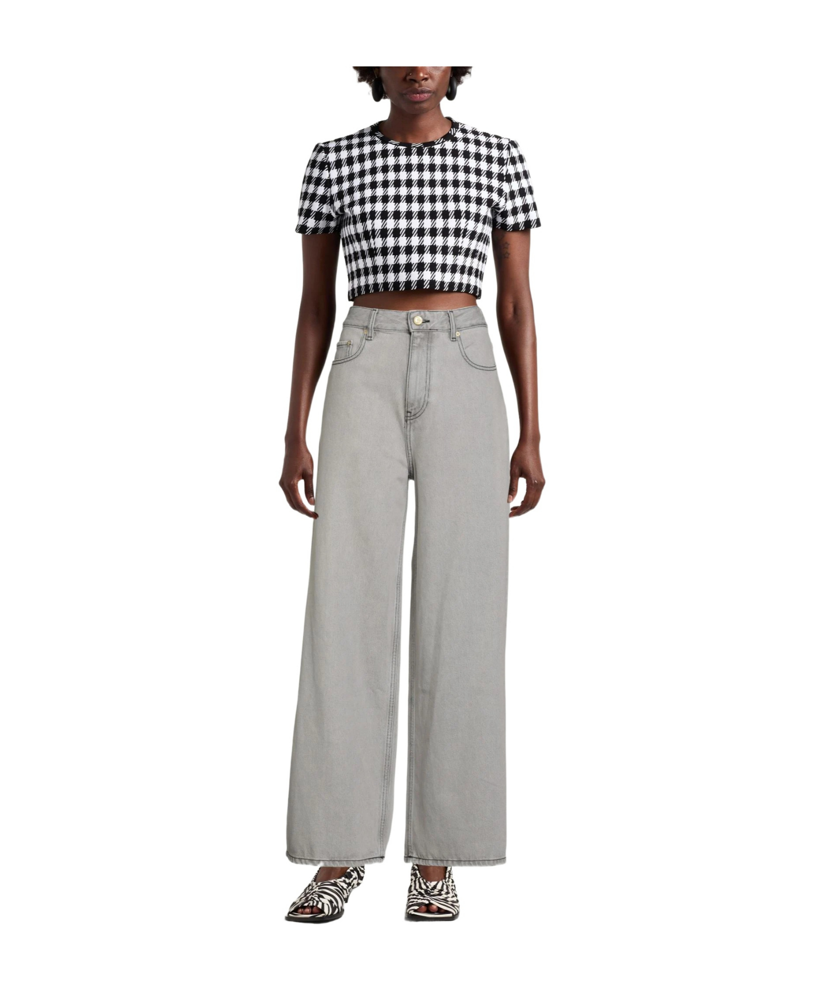 GANNI Ganni High-Waisted Wide-Leg Jeans