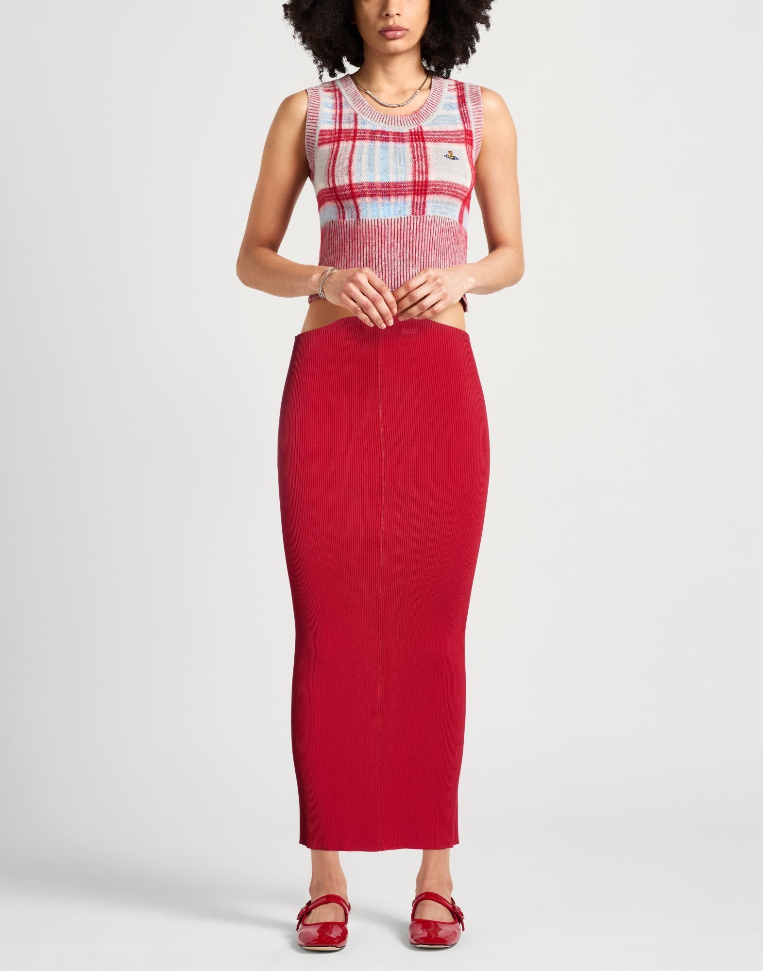 MARNI Marni Ribbed-Knit Bodycon Midi Dress