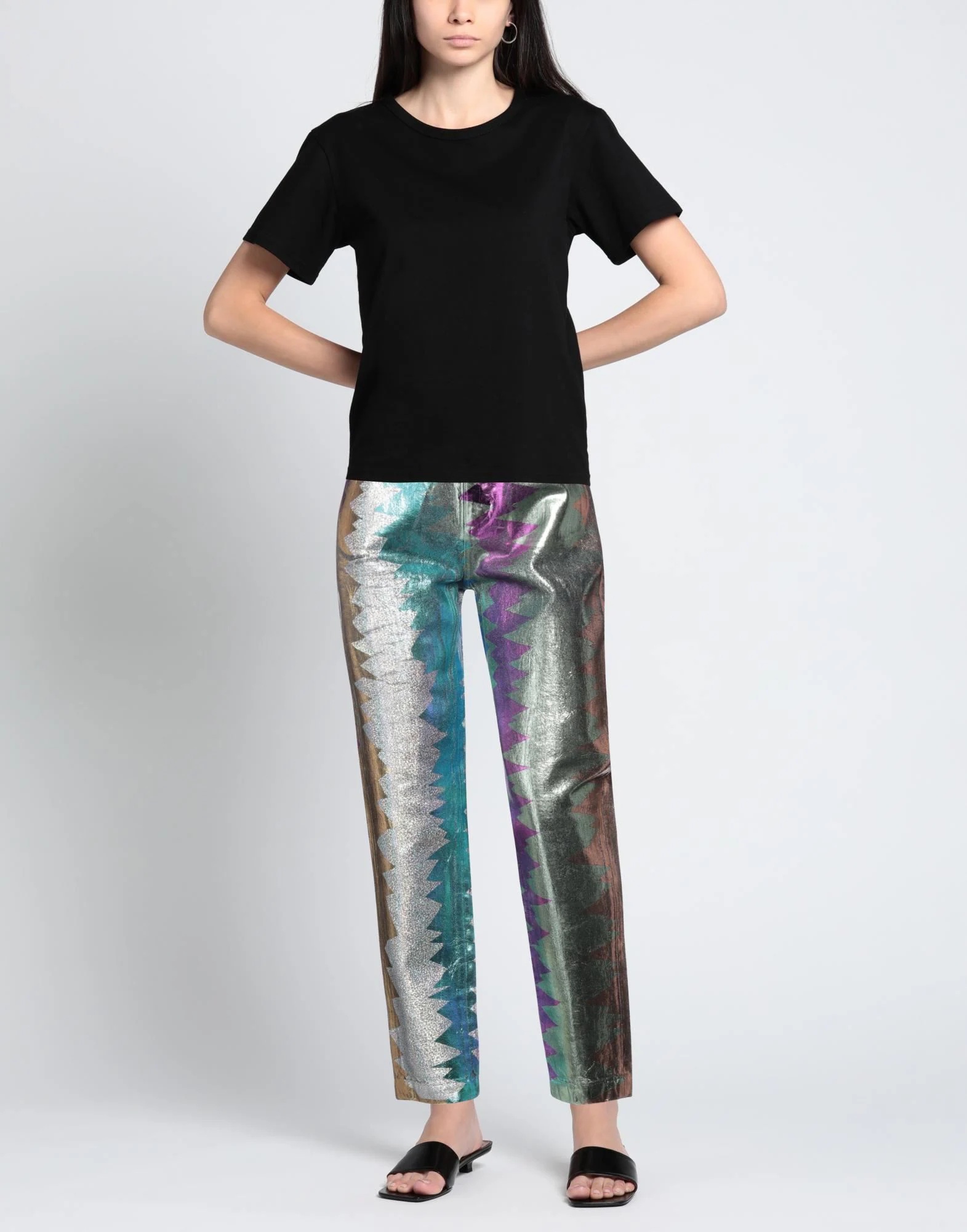 DOLCE & GABBANA Dolce & Gabbana Metallic Mom Jeans