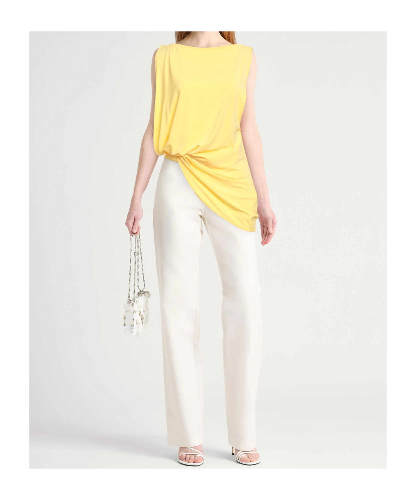 JACQUEMUS Jacquemus Sleeveless Crew Neck Asymmetrical Vest