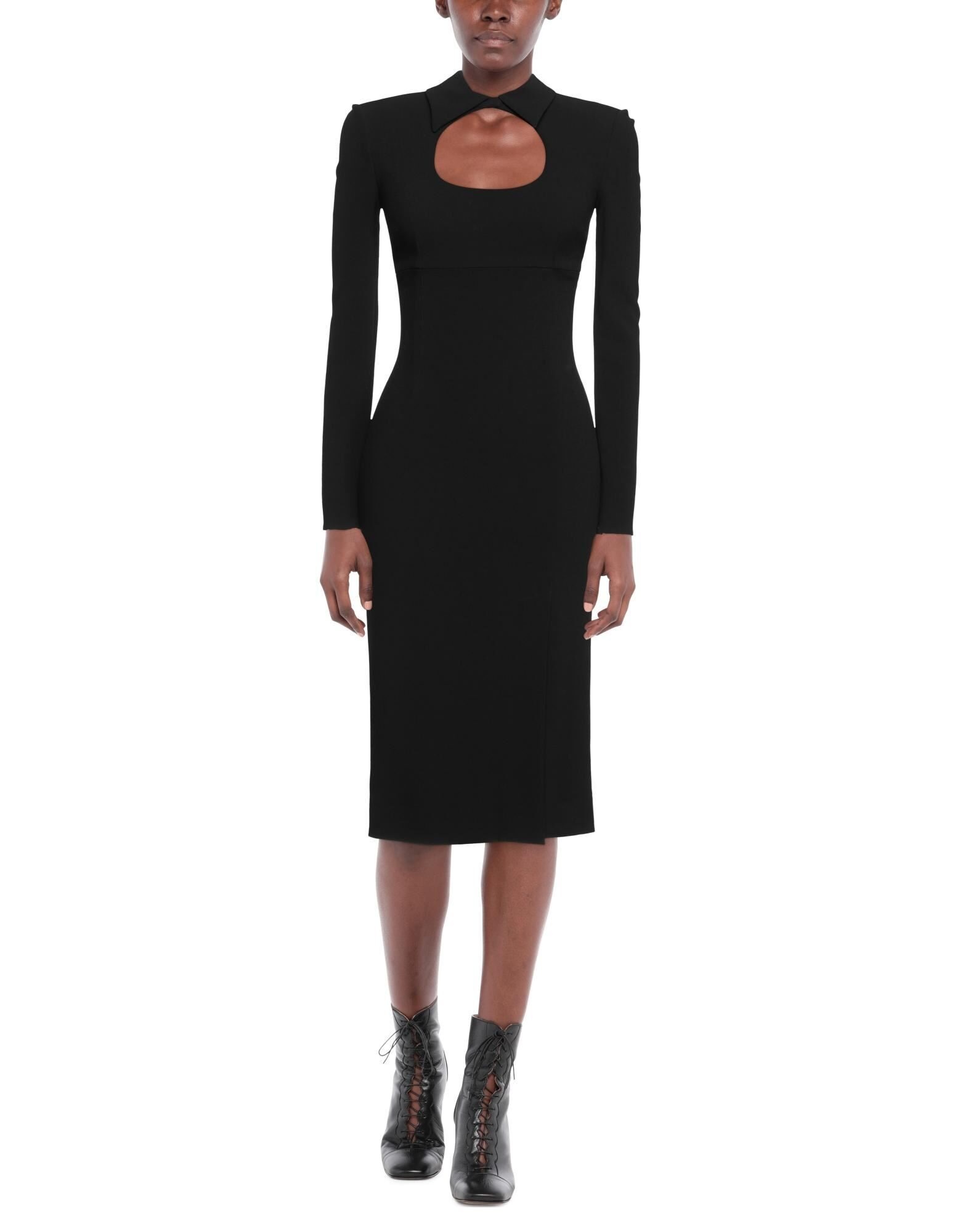 DOLCE & GABBANA Dolce & Gabbana Black Stretch Slim-Fit Dress