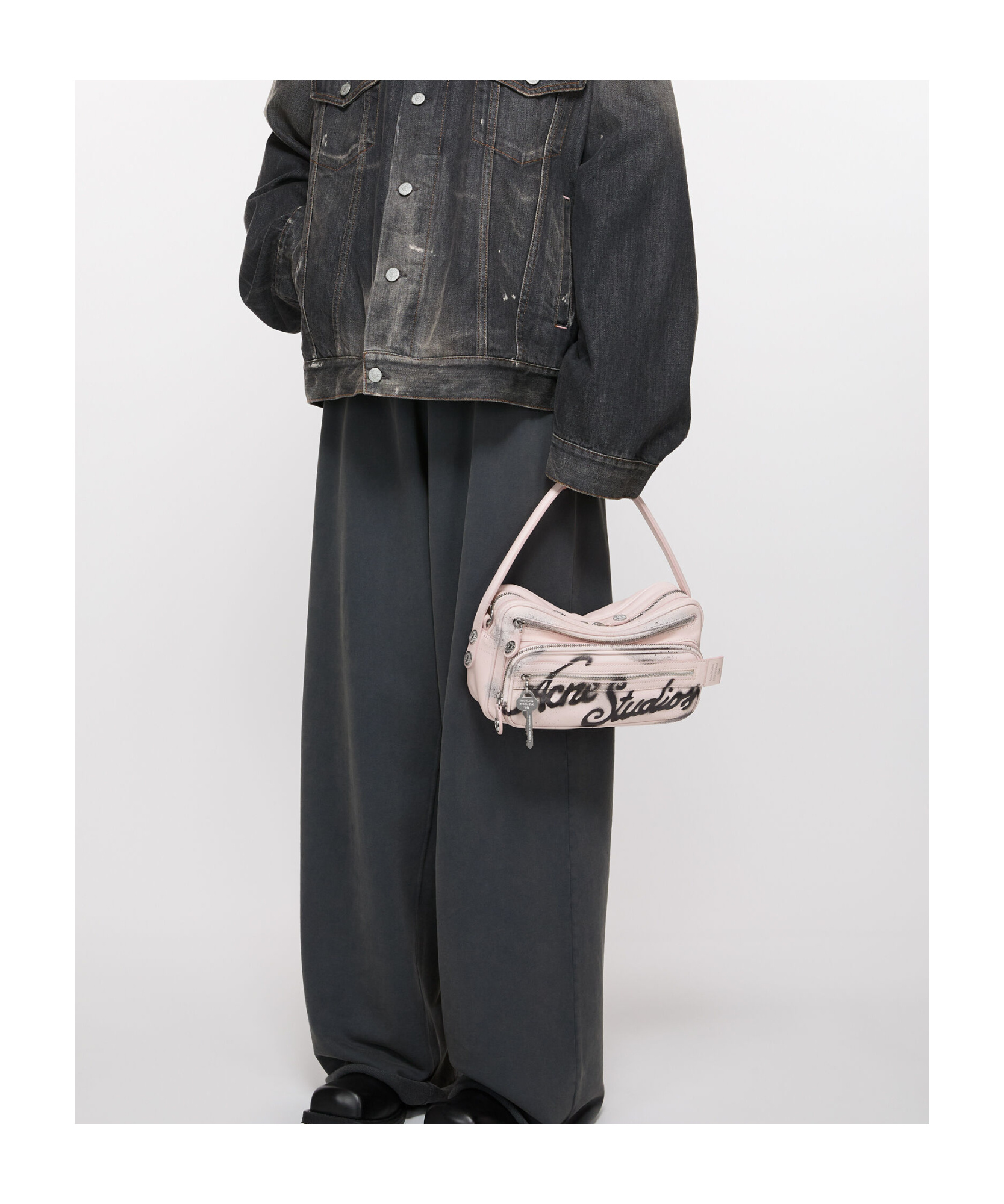 ACNE STUDIOS Acne Studios Logo Print Shoulder Bag