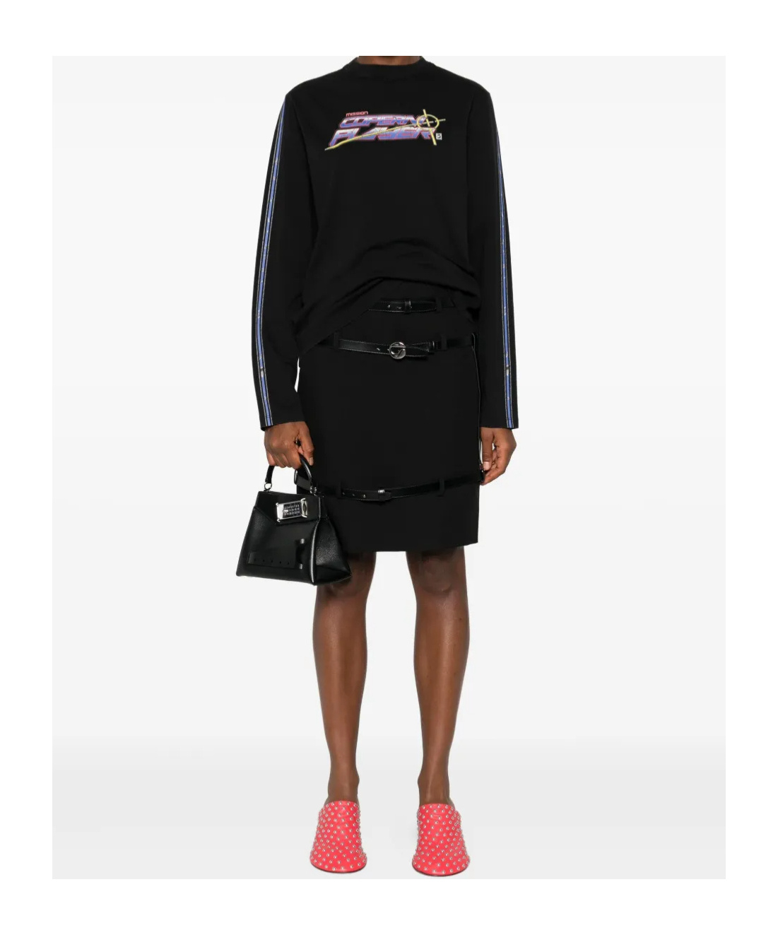 COPERNI Coperni Logo-Print Long-Sleeve T-Shirt