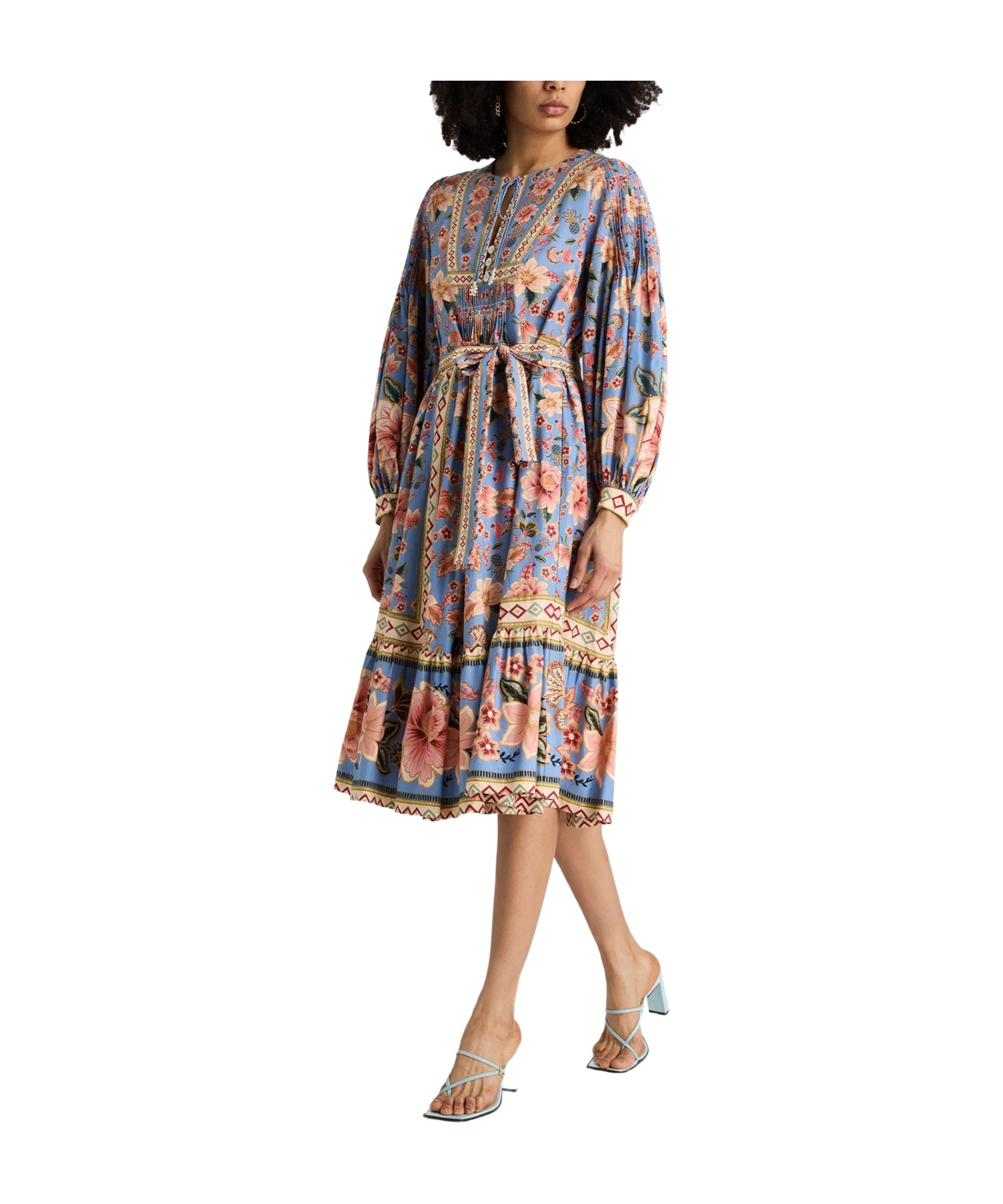 FARM RIO Farm Rio Bohemian Floral Print Maxi Dress