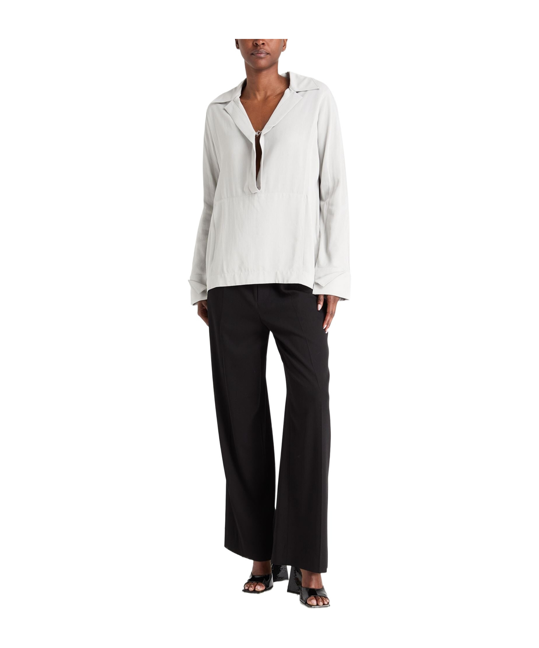 JACQUEMUS Jacquemus Long Sleeve Plain Color Shirt