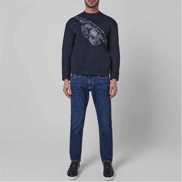 EMPORIO ARMANI Emporio Armani Logo Detailed Straight Leg Jeans