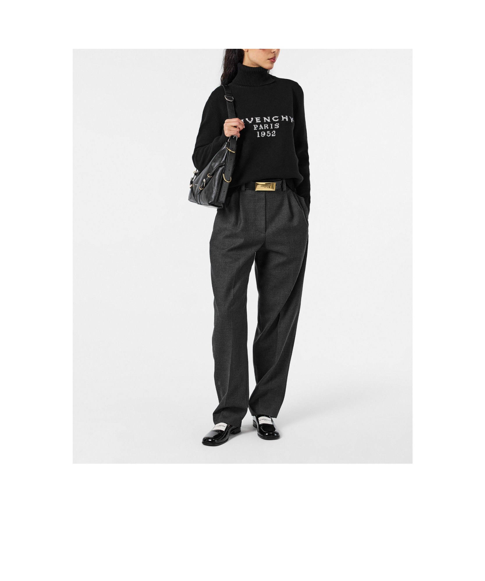 GIVENCHY Givenchy Black Leather Shoulder Bag