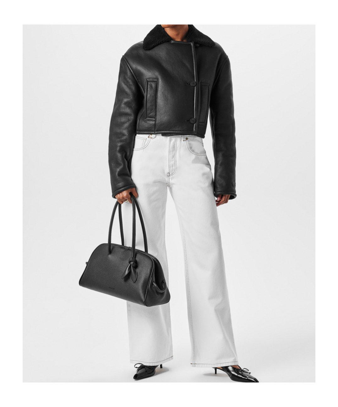 JACQUEMUS Jacquemus Lapel Collar Leather Jacket