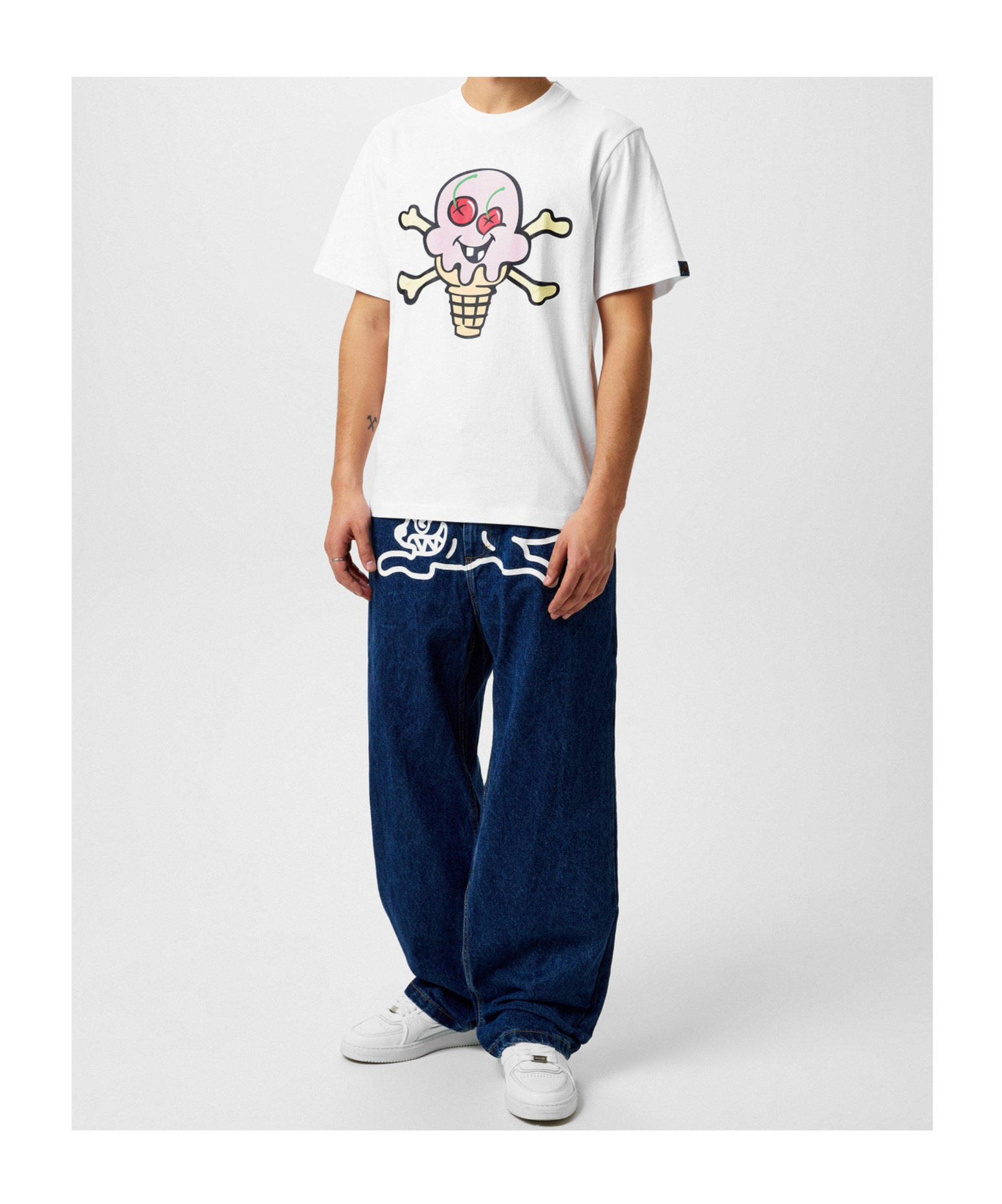 ICECREAM ICECREAM Animal Pattern Belt Loop Jeans