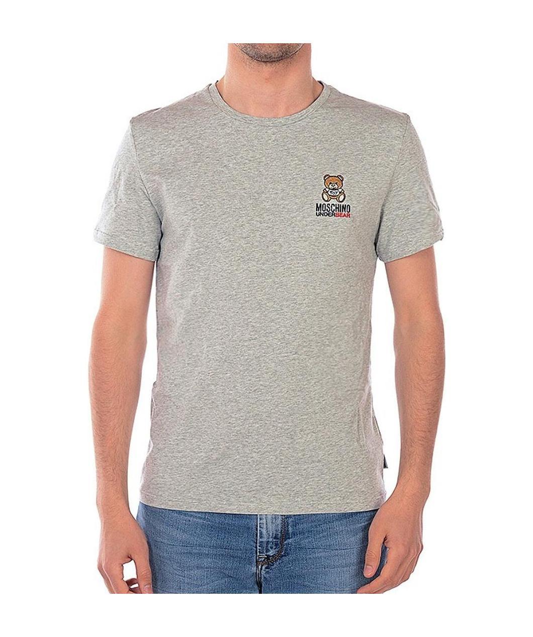 MOSCHINO logo Round collar short-sleeved T-shirt